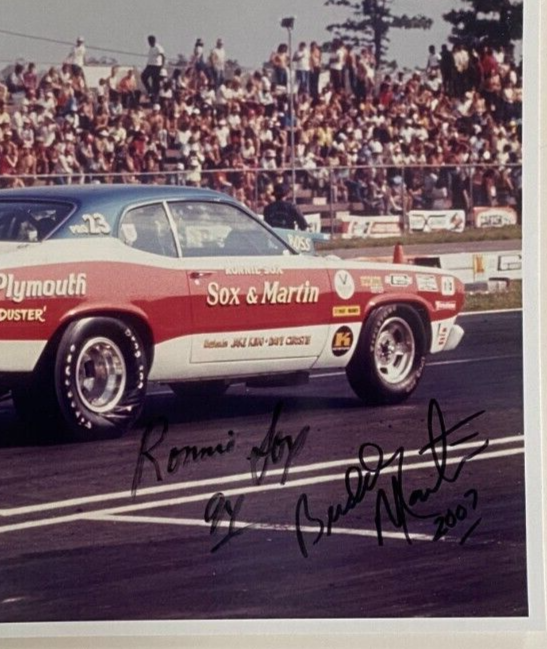 SOX & MARTIN 1994 NHRA AHRA PRO STOCK DRAG RACING VTG RARE SIGNED PHOTO ...