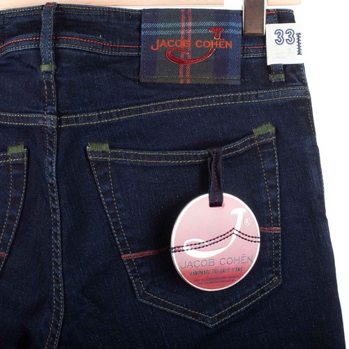 NWT JACOB COHEN J622 COMF Cotton Dark Blue US:33 EU:49 Tailored Fit ...