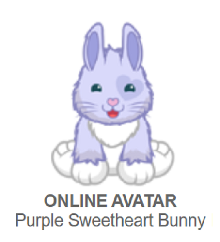 Webkinz Classic Purple Sweetheart Bunny *Code Only* (~messaged~) | eBay