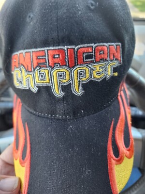 American Choppers Hat Black With Flames Snap Back | eBay