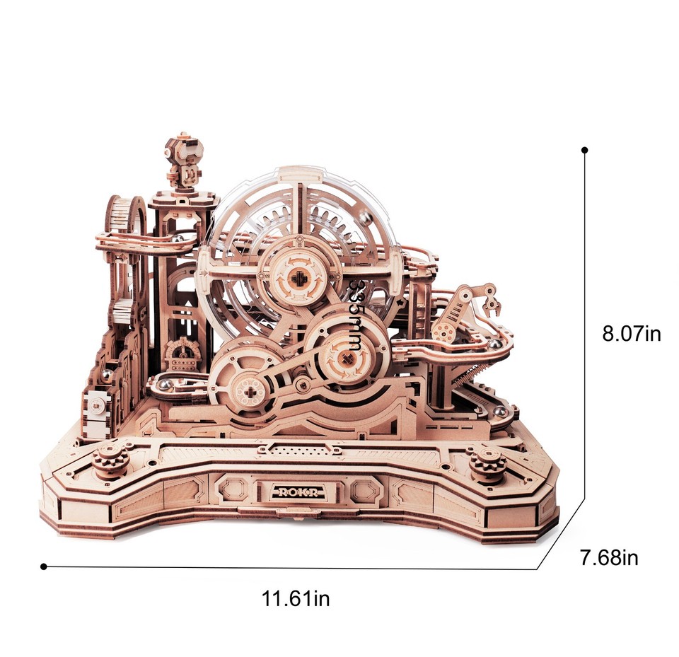 ROKR Pinball Model Gear Ball Challenge 3D Wooden Puzzle Model Kits DIY ...