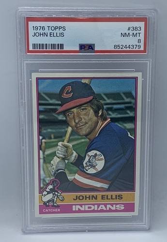 1976 Topps Baseball John Ellis Indians #383 PSA 8 NM-MT Newly Graded | eBay
