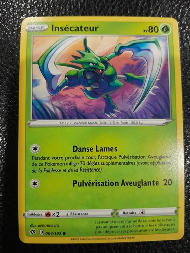 Carte Pokémon Insécateur 004/192 Clash Des Rebelles vf (port groupé) | eBay