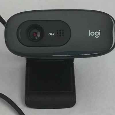 LOGITECH LOGI WEBCAM 720P HD USB V-U0018 CAMERA MICROPHONE BLACK | eBay