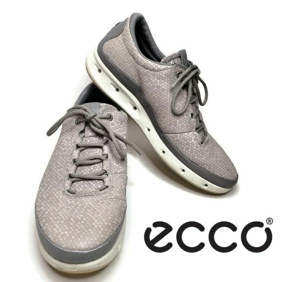 Ecco Luca Gore Tex Off 69 geometric silver gray tenni… - Gem