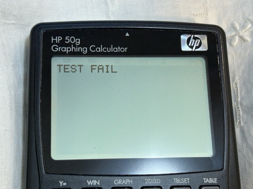 Preowned HP 50g Graphing Calculator & Pouch All Functions Work EXCEPT ...