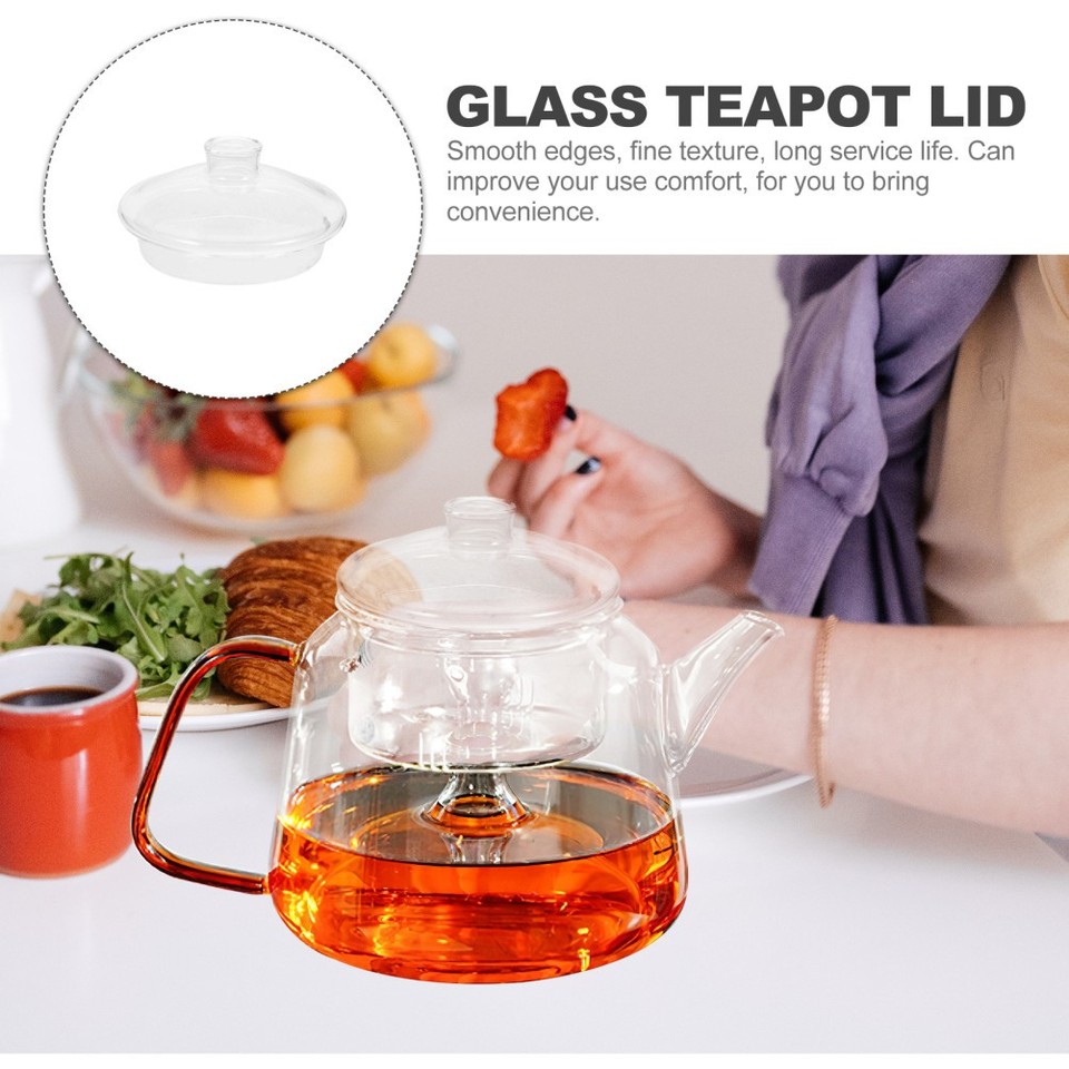 Glass Tea Kettle Lid Glass Tea Lid Household Teapot Cover Delicate Tea ...