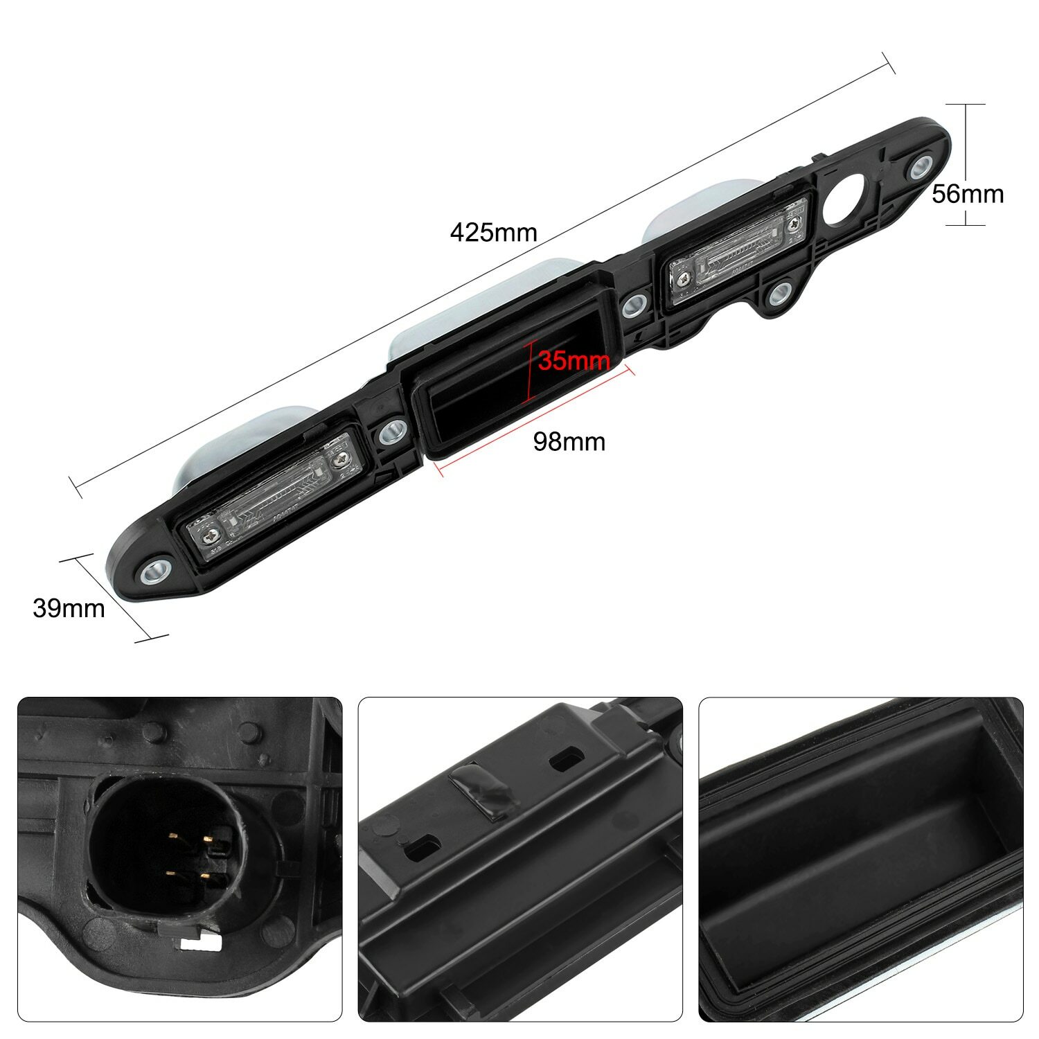 Griffleiste Heckklappe Leiste Kofferraum Für VW Golf Jetta 1T0827574L ...