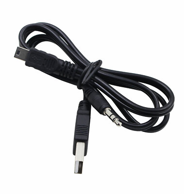 USB 3,5mm Audio AUX Adapter Stecker auf Mini USB 2 Stecker Klinkekabel ...