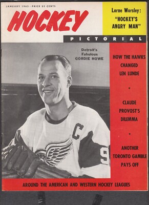 2 Hockey Pictorial Magazines 1963 Jan. (Howe) and 1963 Sept. (Bower) | eBay