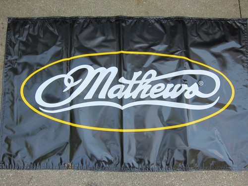 NICE! MATHEWS Bow Crossbow Archery Dealer Banner Sign Garage 36x60 ...