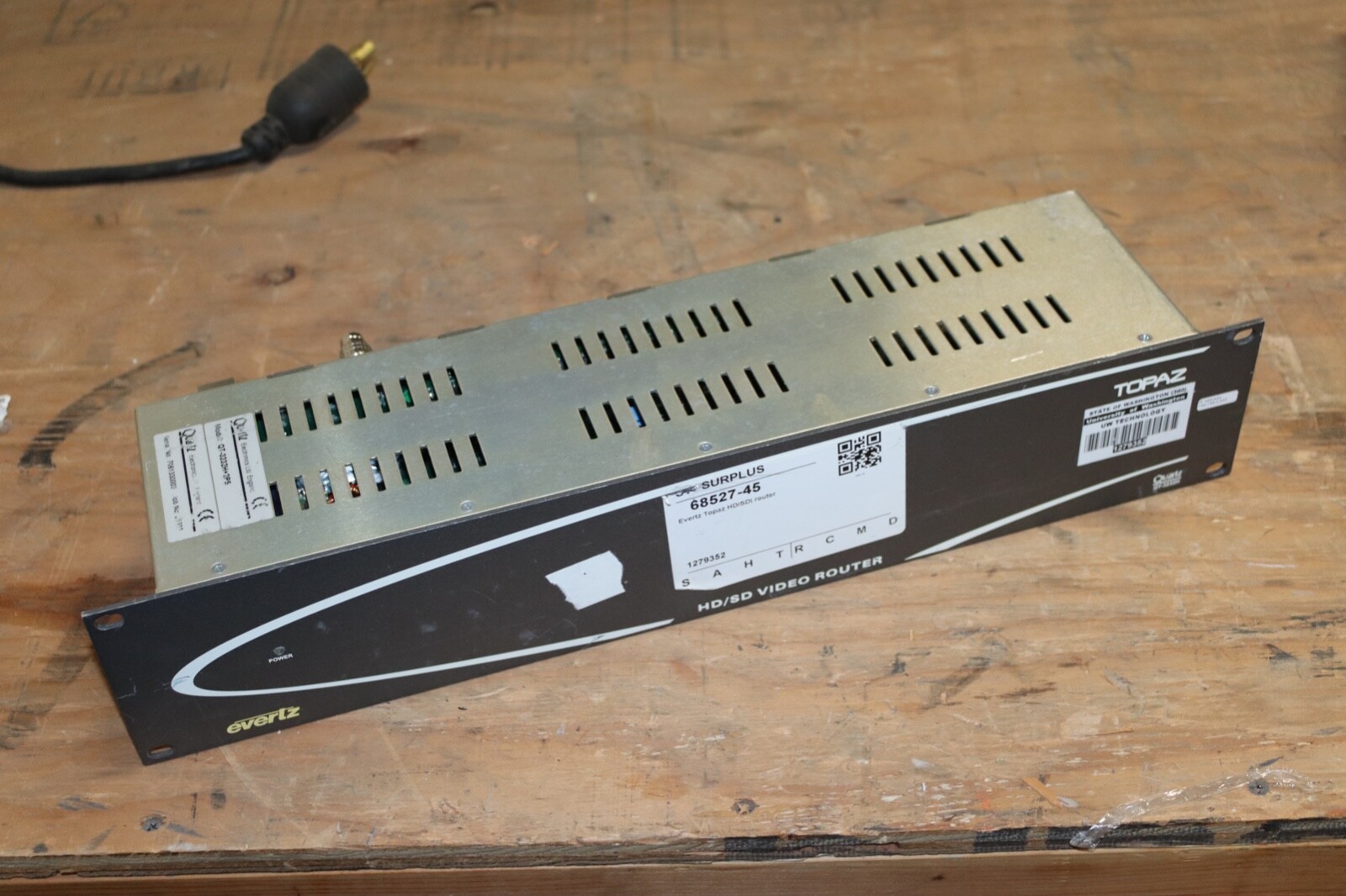 Quartz Electronics Evertz Topaz HD/SD Video Router QT-3232H | eBay