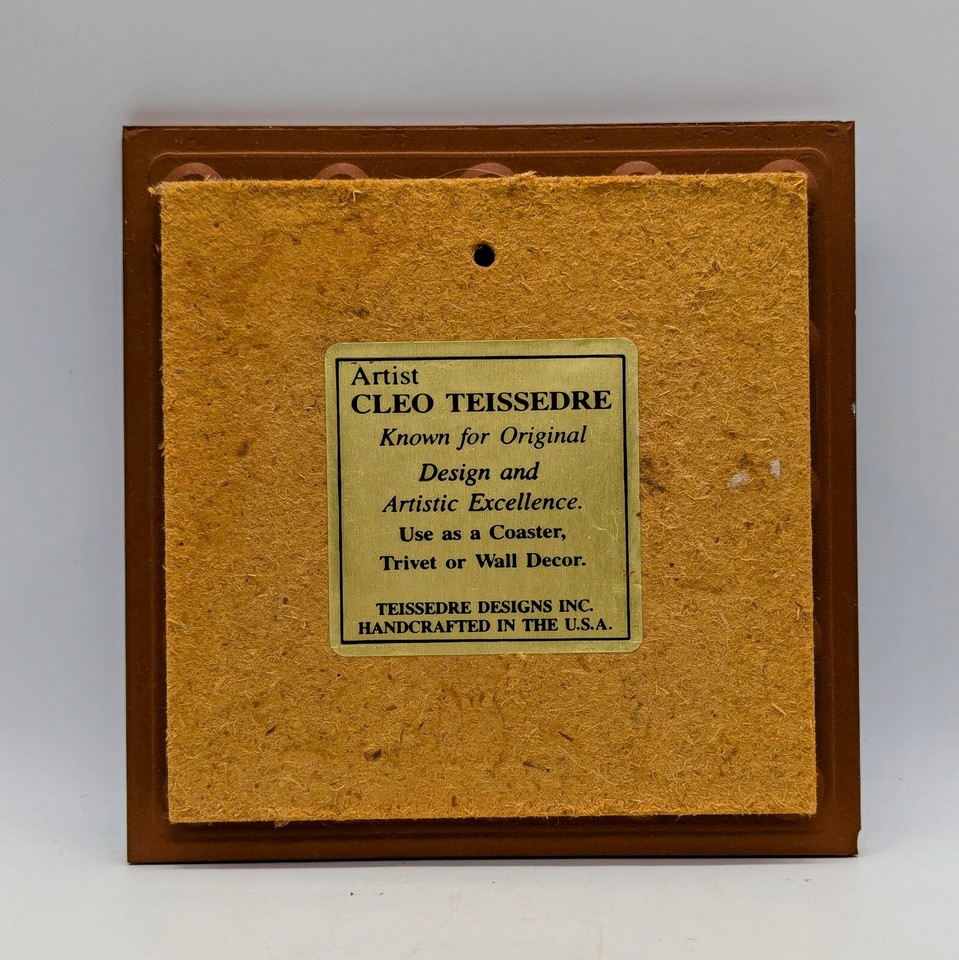Cleo Teissedre Ceramic Wall Art Tile Trivet Native American Story ...