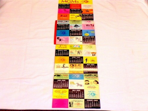 ORIGINAL Vintage 1964 MGM 40th Anniversary Industry Fold Out Poster Ad ...