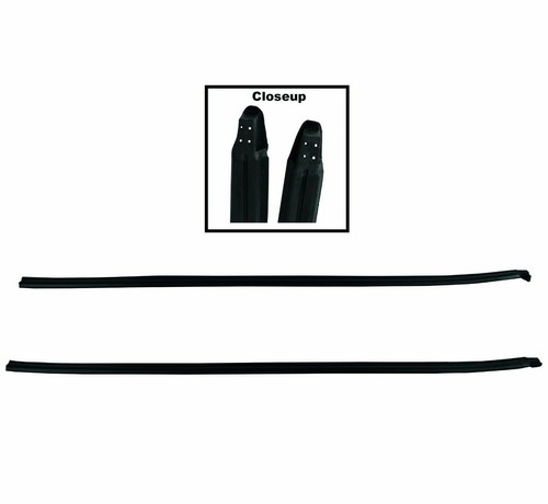 1966~1967 Chevelle Door Window Glass Run Channel Weatherstrip Seal Pair ...
