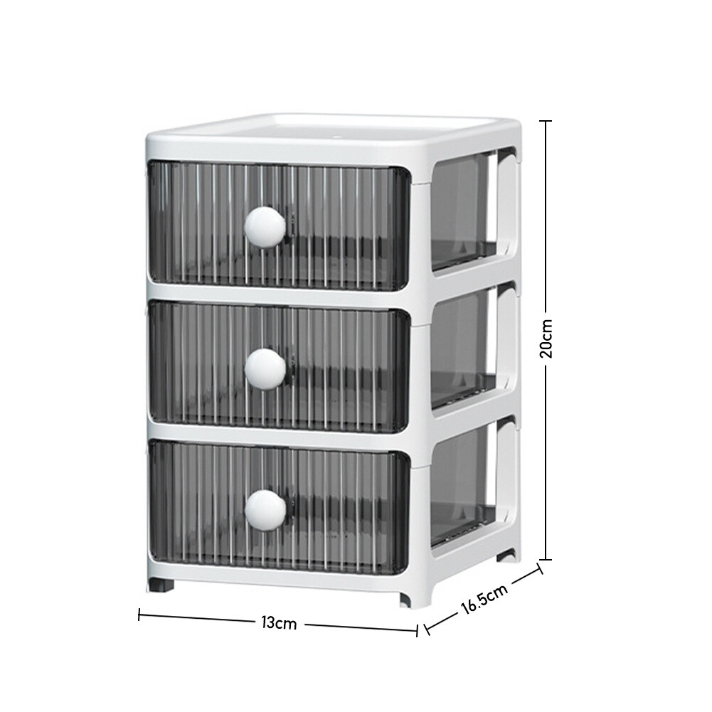 Stackable Plastic Drawers Storage Draw Box Tower Table Mini Desktop ...