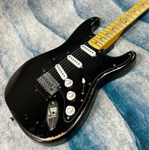 Relic ST Electric Guitar Black Color Maple Fretboard Alder Body In ...