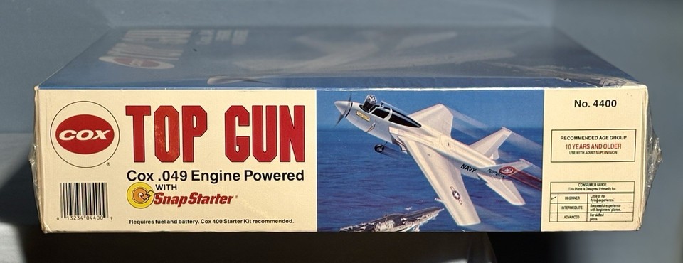 Vintage 1980’s COX TOP GUN Gas Powered Airplane With .049 Engine ...