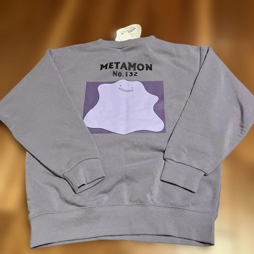 Pokémon Metamon Sweatshirt S Size Cotton Blend Embroidered Symbol | eBay
