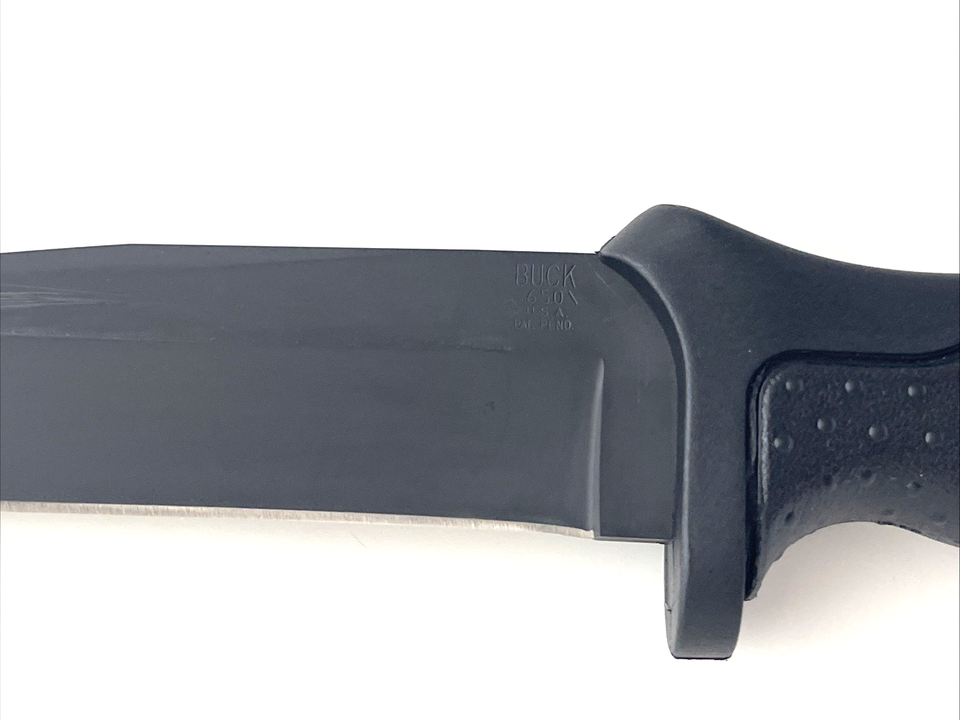 Buck 650 Black Nighthawk Fixed Blade Knife Sheath USA 1994 | eBay
