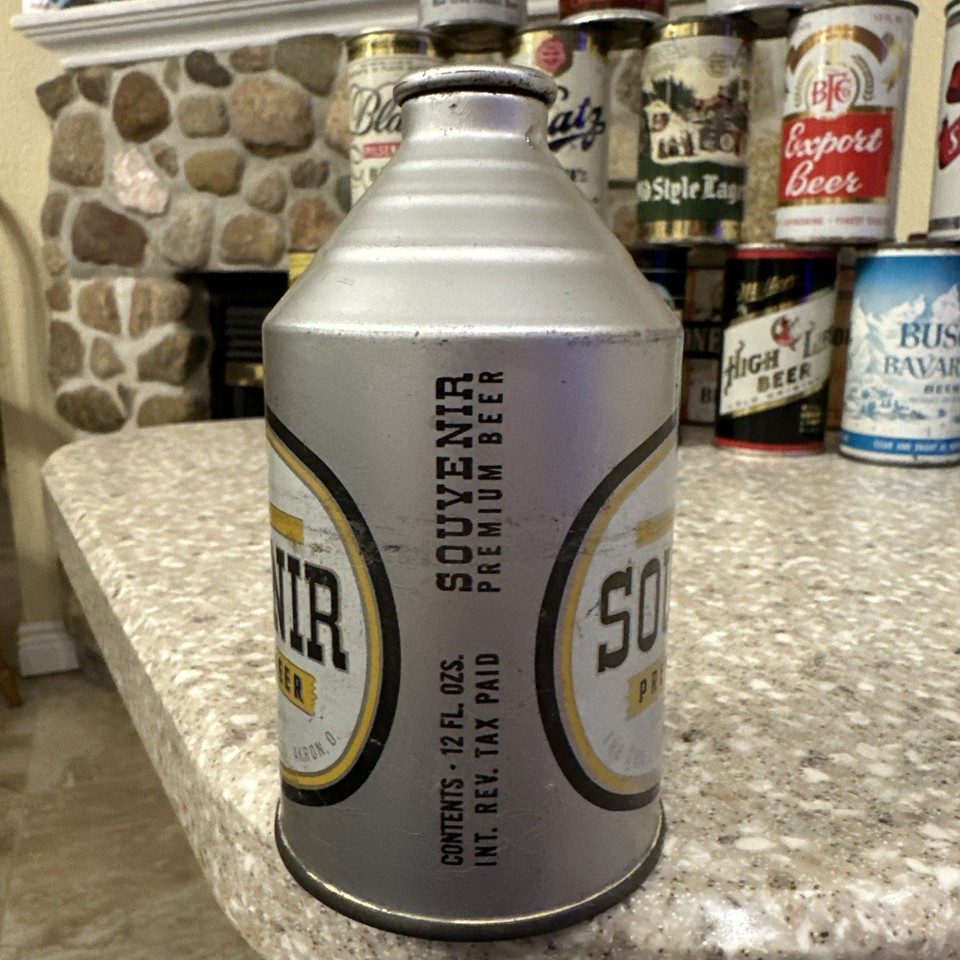 SOUVENIR PREMIUM BEER CROWNTAINER CONE TOP BEER CAN RENNER YOUNGSTOWN ...