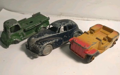 THREE RARE 1950s DIECAST TOYS BY BETAL MERLYN TOYS & JORDAN & LEWDEN ...
