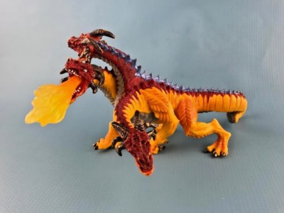 Safari Ltd FIRE DRAGON 2010 fantasy MYTHOLOGY realms ACTION FIGURE ...
