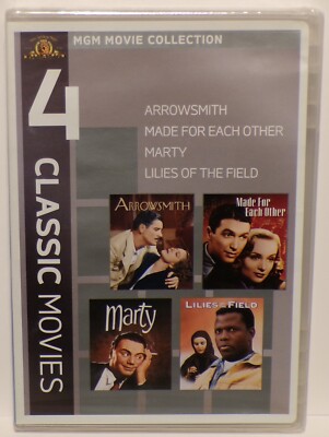 4 Classic MGM Movies (DVD) NEW, Ronald Colman, James Stewart, Borgnine ...
