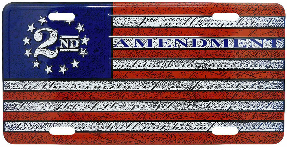 2nd Amendment Betsy Ross A Well Regulated Militia Aluminum 6"x12 ...