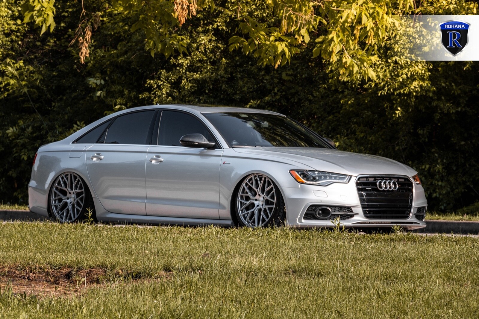 19” ROHANA RFX10 BRUSHED TITANIUM RIMS WHEELS FOR AUDI A4 S4 A5 S5 A6 ...