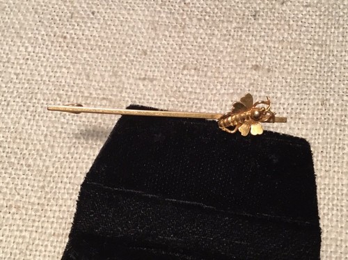 Antique Victorian 15ct Yellow Gold Bee Bug Pin | eBay