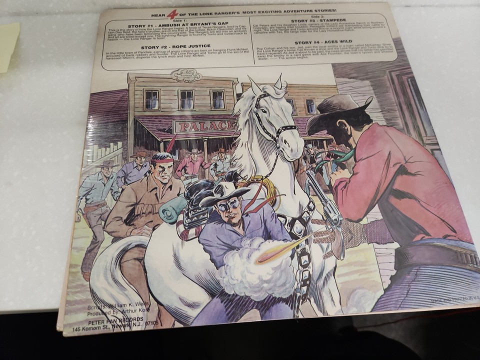 1978 Peter Pan Records The Lone Ranger Songs New #8213 FACTORY SEALED ...