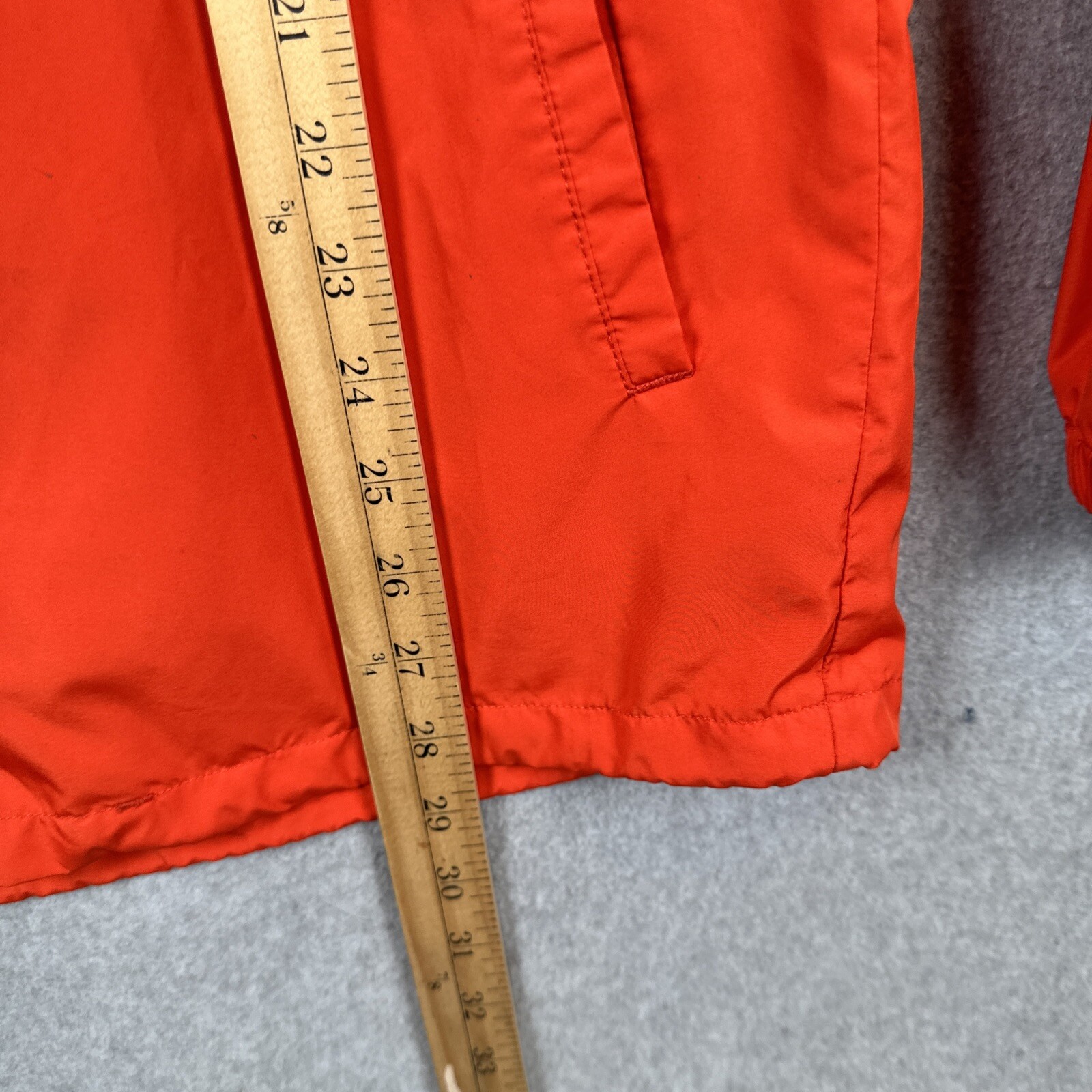 OAKLEY Jacket Men’s Large Windbreaker Hoodie Orange Full Zip ...