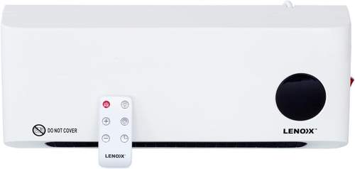Lenoxx Wall-Mounted Heater & Fan: LED Display, Remote Control, Timer, 2 ...
