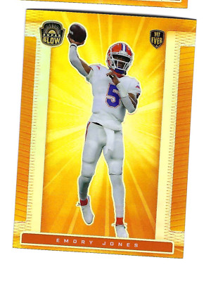 EMORY JONES 2021 SUPER GLOW SPORTS INAUGURAL ORANGE REFRACTOR - PR /100 ...