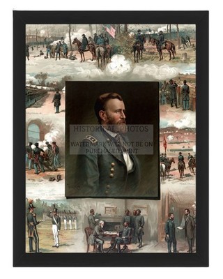 PRESIDENT ULYSSES S. GRANT HISTORICAL ORNATE 1885 8X10 FRAMED PHOTO | eBay