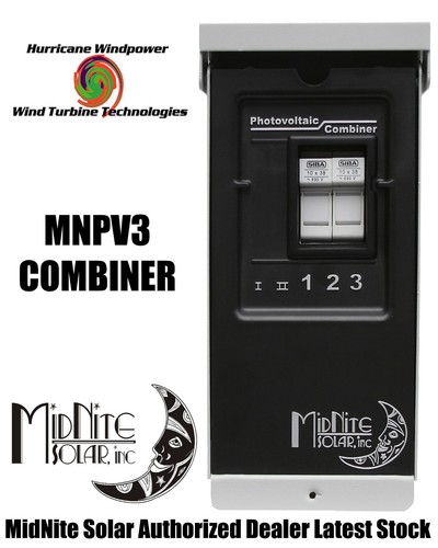 Midnite Solar MNPV3 (PV3 Combiner Box Only) Solar Wind Turbine Wind ...