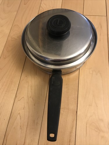 Lifetime Cookware T304 CC Stainless Steel 8,5” Skillet Pot Pan w Lid ...