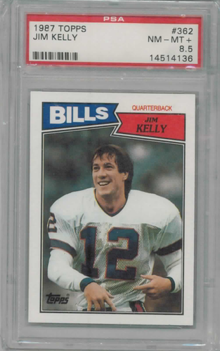 1987 Topps Jim Kelly #362 Rookie Card PSA 8.5 | eBay