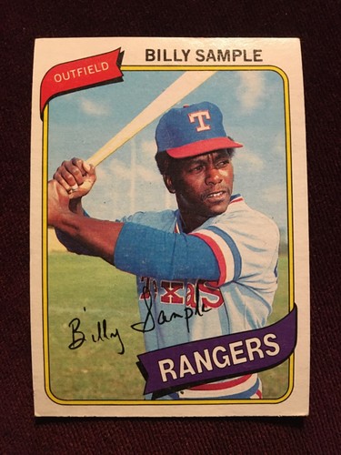 1980 Topps #458 Rangers Billy Sample Baseball Card | eBay