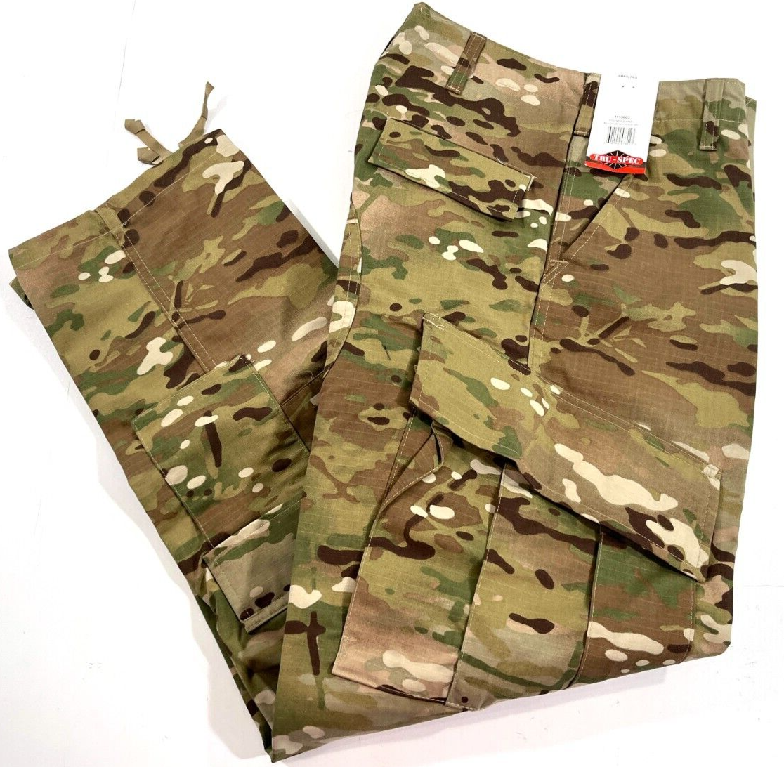 MENS SMALL TRU-SPEC 1113 TACTICAL ACU CARGO PANTS MULTICAM CAMO SMALL ...