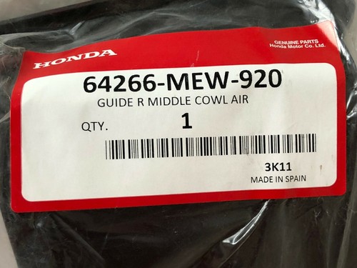 NOS 2010-2011 HONDA NT700 GUIDE LEFT MIDDLE COWL 64266-MEW-920 BRAND ...