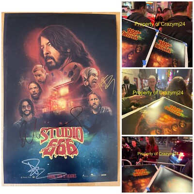 3 Signed Studio 666 Poster Pat Smear Whitney Cummings Roy Mayorga ...