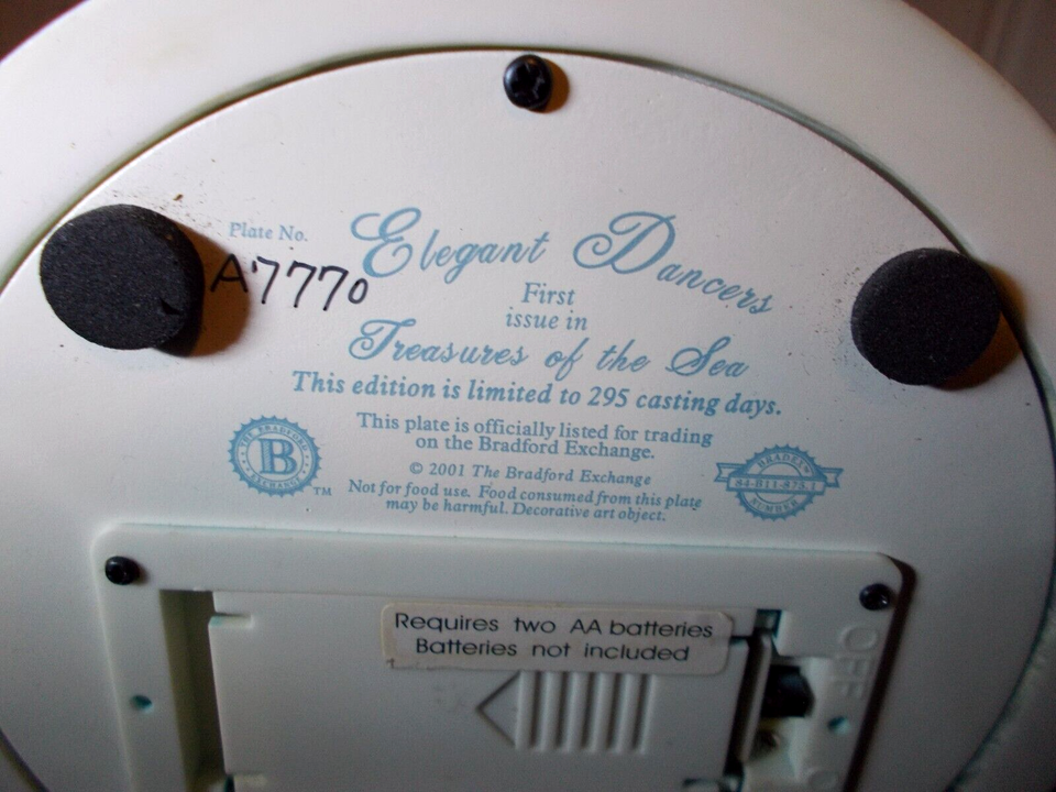 BRADFORD EXCHANGE ELEGANT DANCERS LIGHT UP DOLPHIN DISPLAY PLATE ...