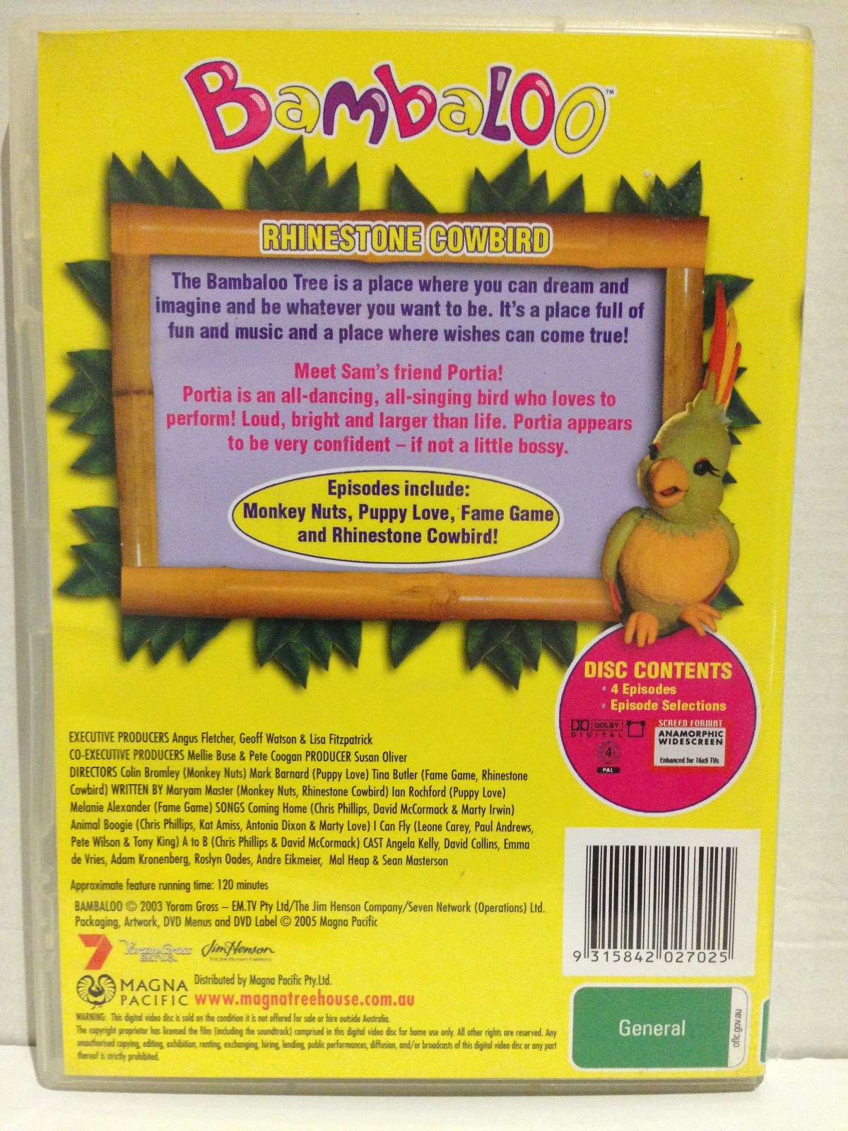 YORAM GROSS presents BAMBALOO ~ RHINESTONE COWBIRD ~ VERY RARE DVD ~ 2 ...