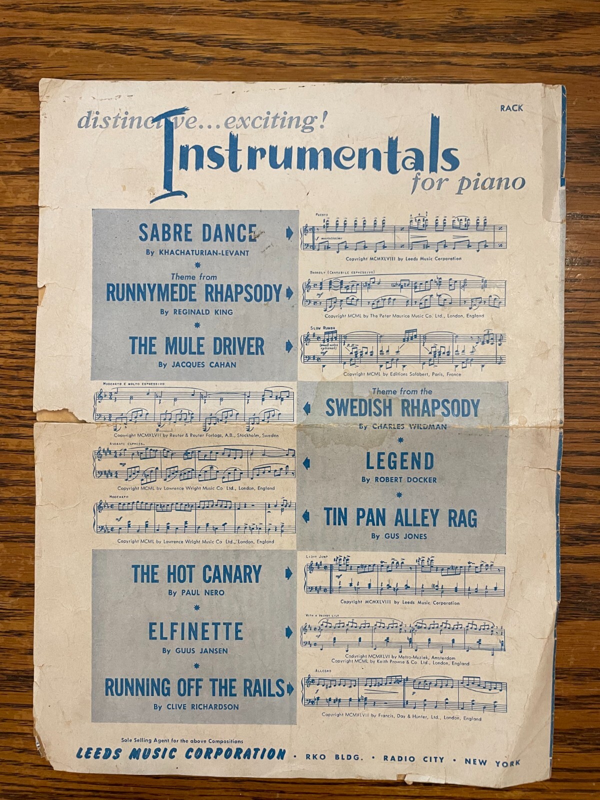 Meet Mr. Callaghan Piano Solo Sheet Music By Eric Spear Leeds Music ...