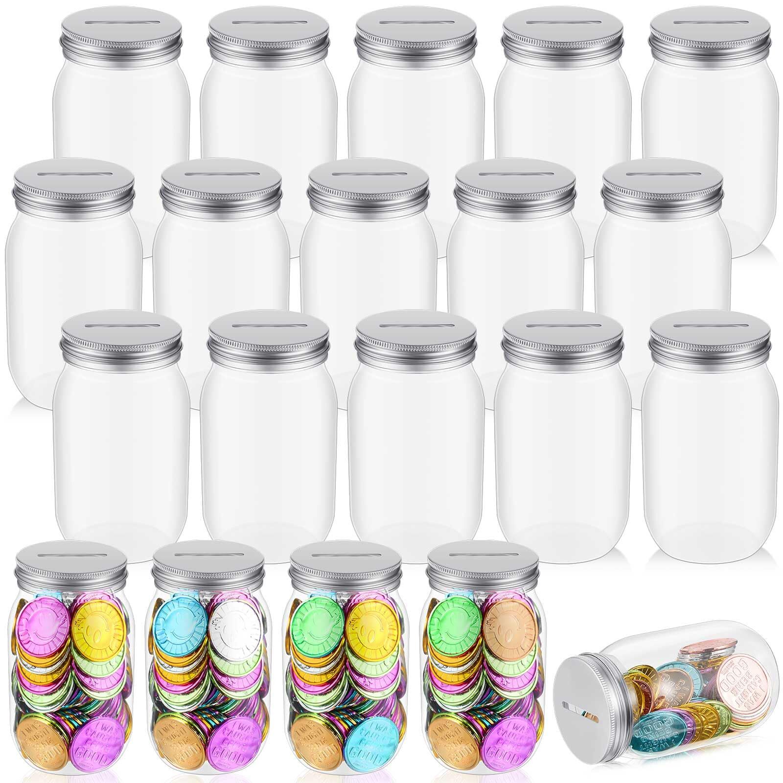 12 Pcs Coin Jars for Behavior Tokens Plastic Reward Jars for Classroom ...