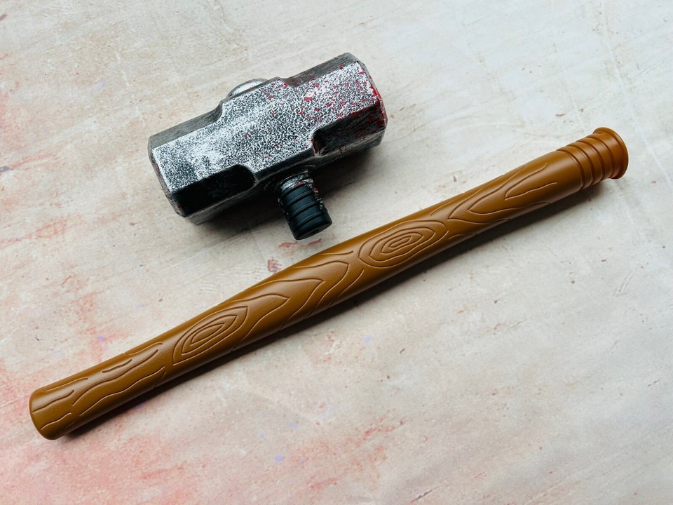 Bloody Sledgehammer Movie Prop Plastic Hammer Halloween Sledge Hammer ...