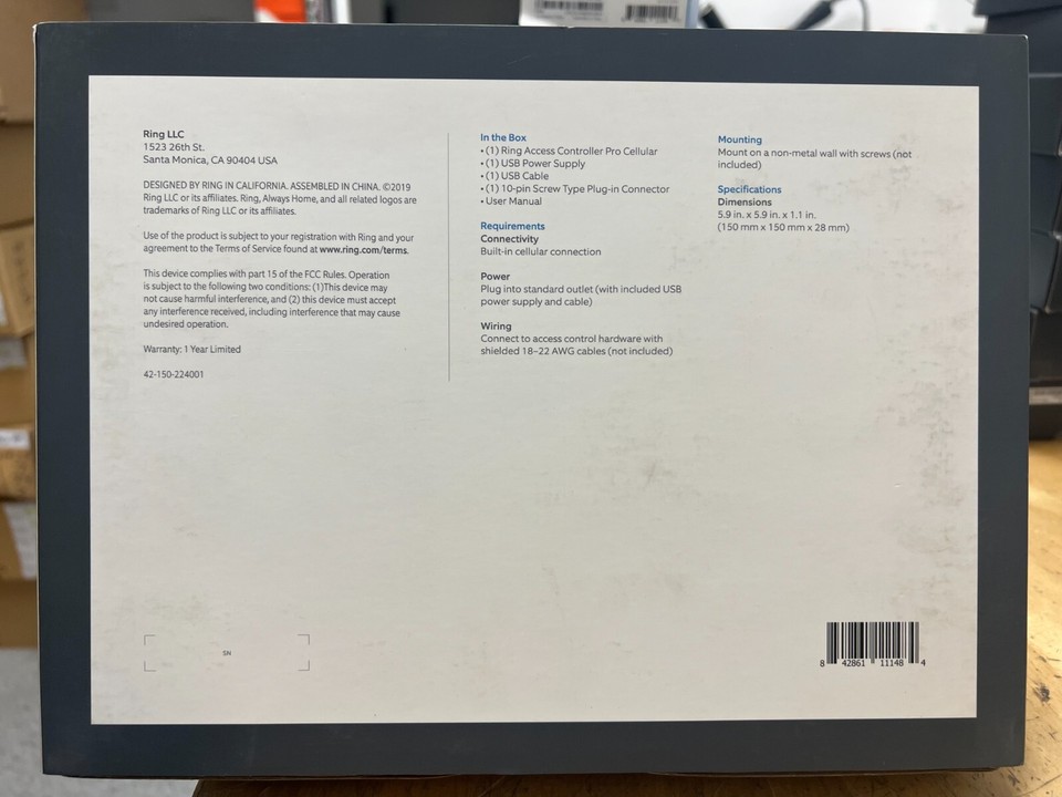 Ring L63WEL, Access Controller Pro Cellular Smart Gate Opener ...