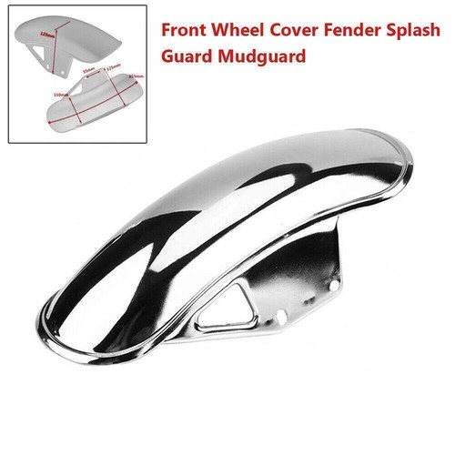 Motorcycle Front Fender Mudguard Splash Sand Guard Wheel Cover Chrome ...